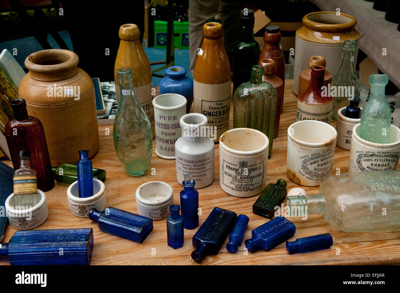 Old traditional English bottles Stock Photo - Alamy