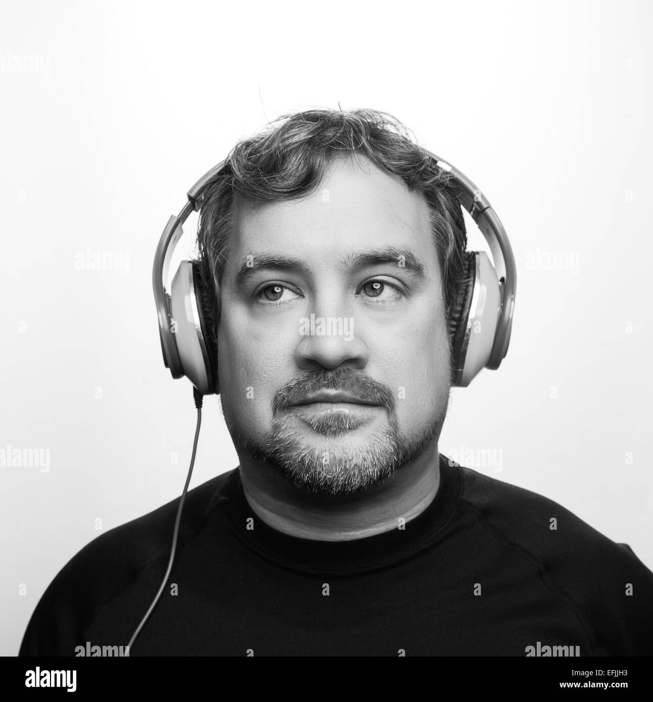 Dj man vintage Black and White Stock Photos & Images - Alamy