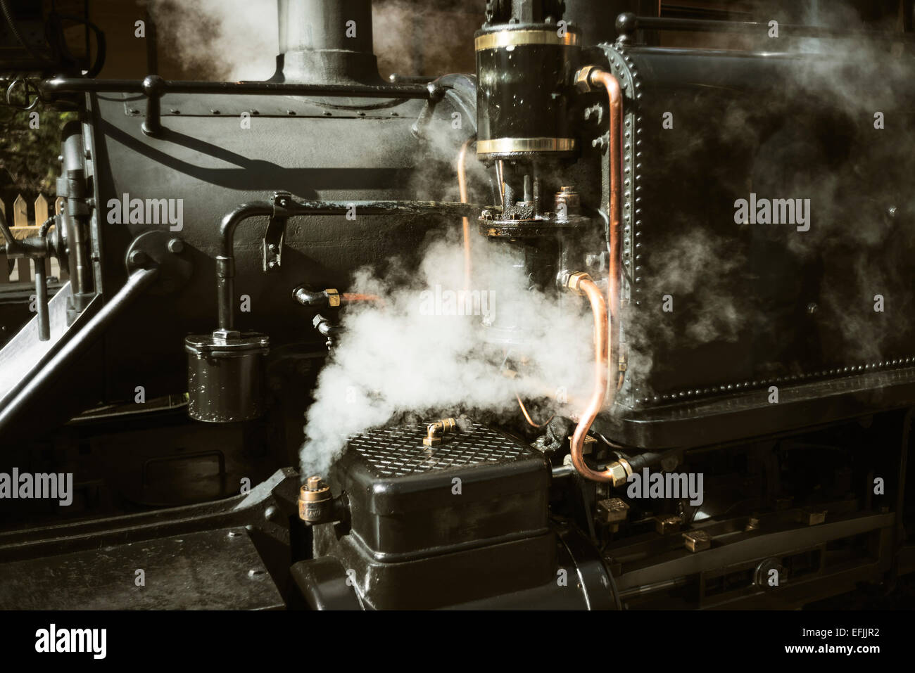 close up of steam coming out from locomotive Stock Photo - Alamy