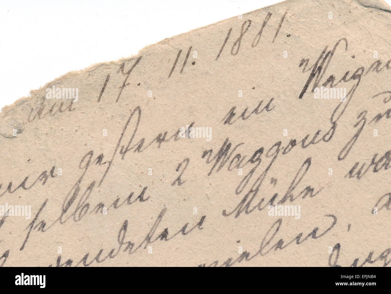 Old handwriting on dirty paper Stock Photo - Alamy