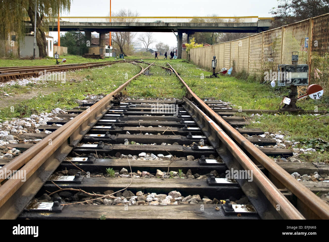 Train switches the installation that is used to run trains from one ...
