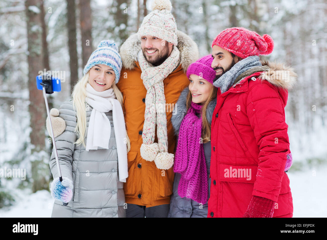 Friends winter walk hi-res stock photography and images - Alamy
