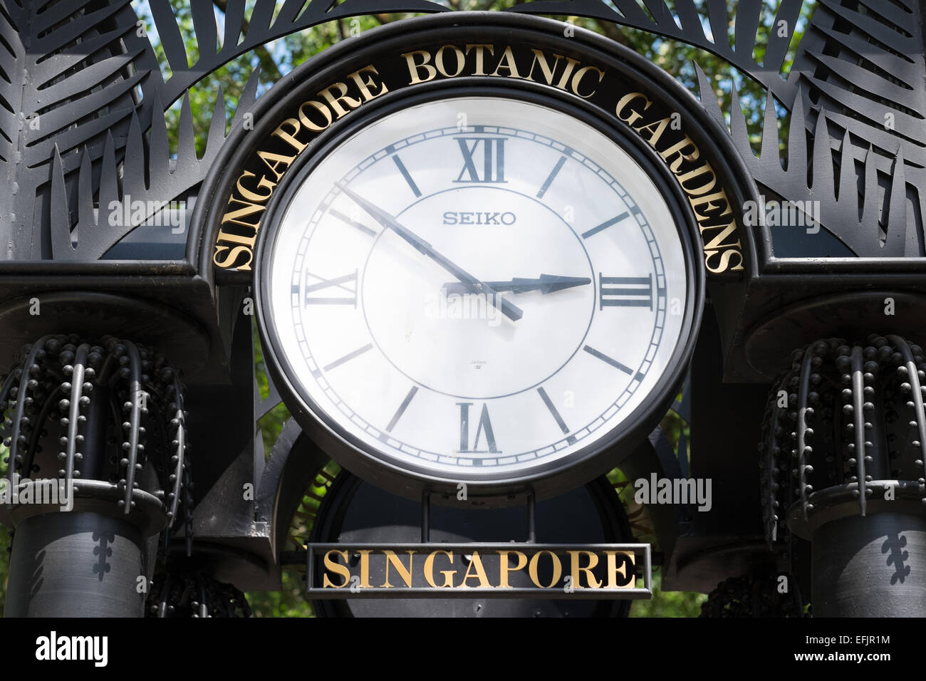 Clock singapore national botanical gardens hi-res stock photography and ...