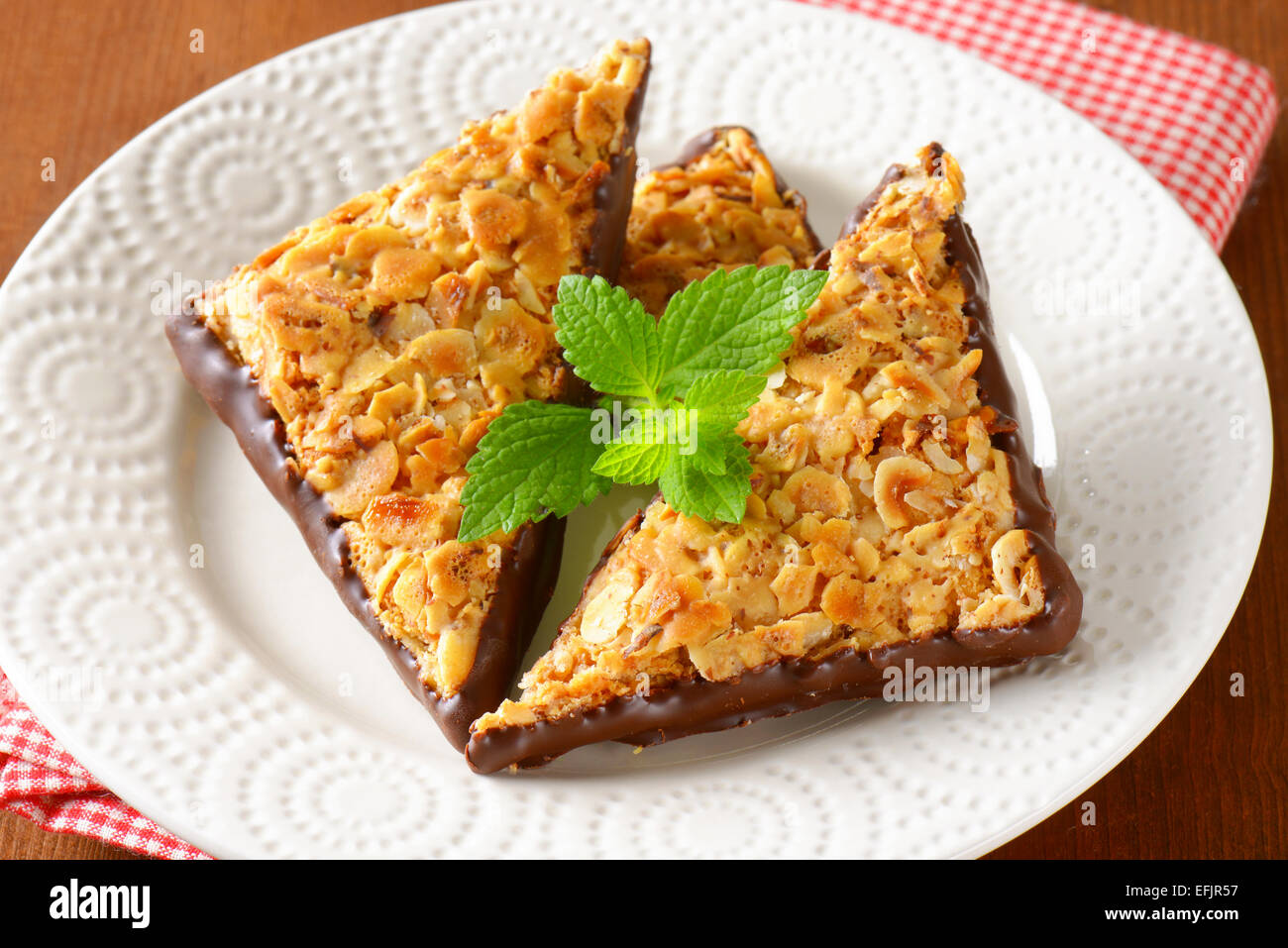 Nut pastry triangles hi-res stock photography and images - Alamy