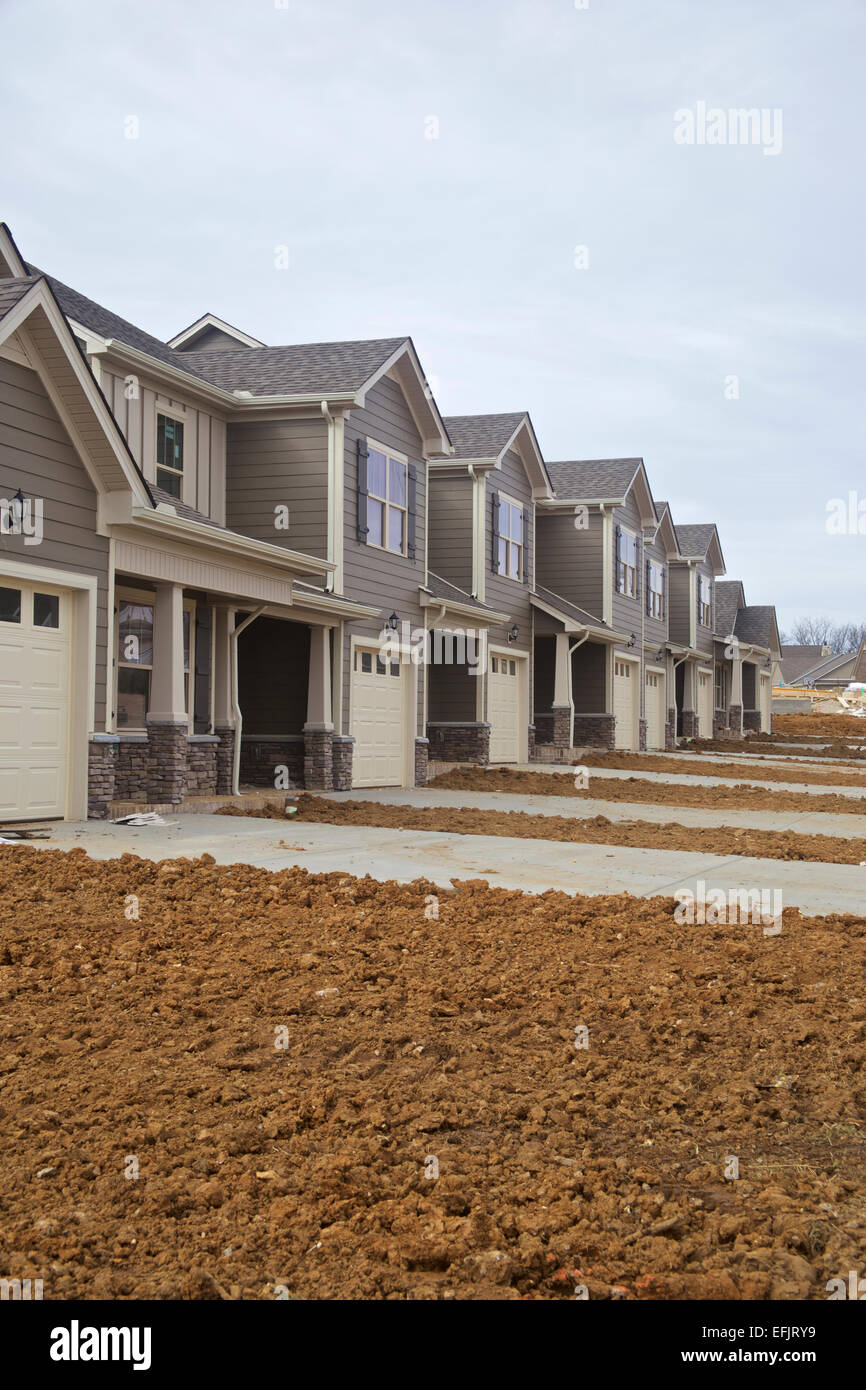 Development of new condos / flats under construction Stock Photo - Alamy