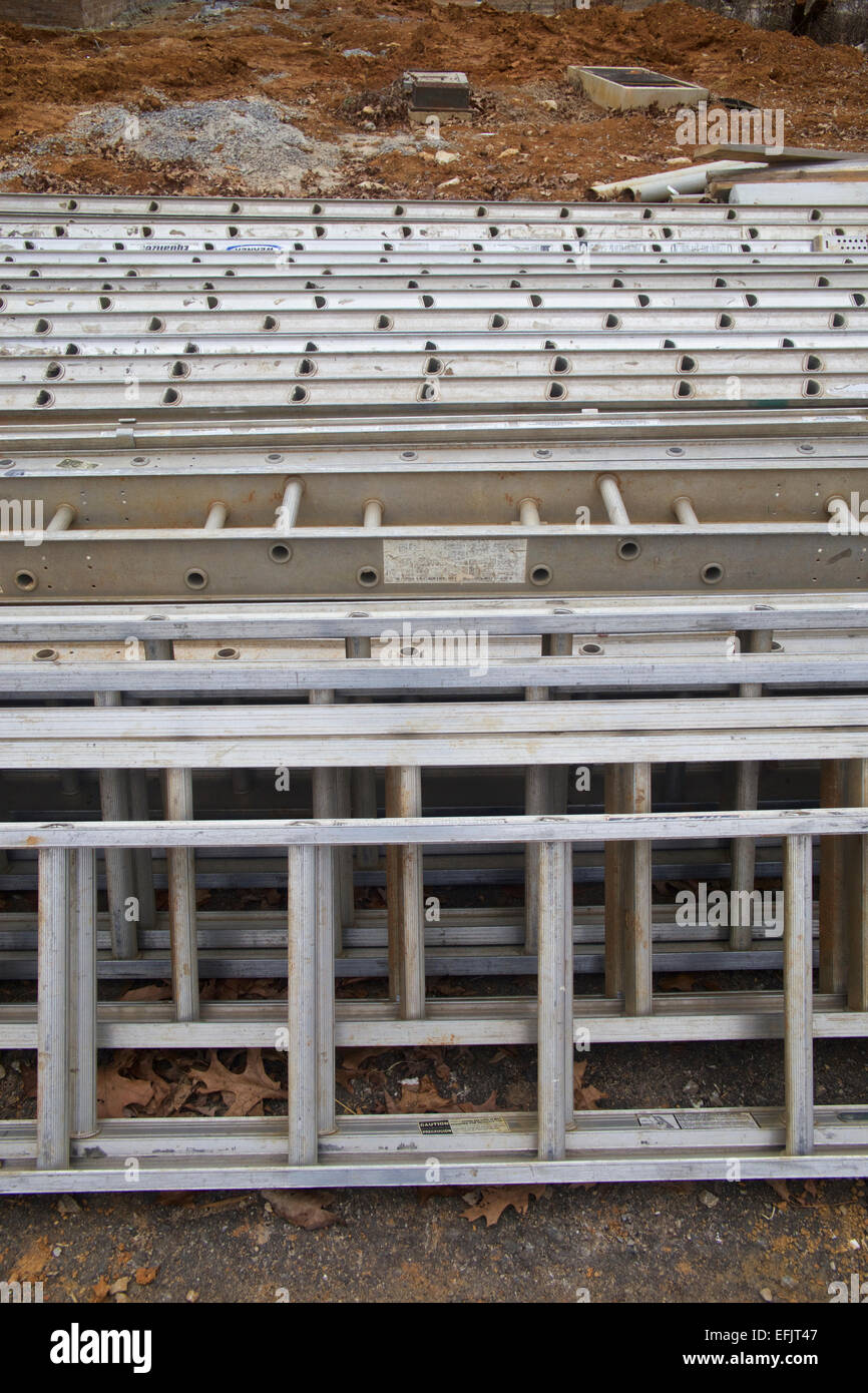 Stack of ladders hi-res stock photography and images - Alamy