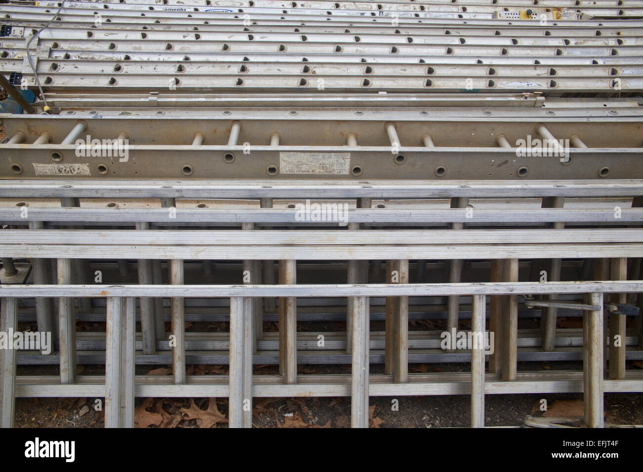 Stack of ladders hi-res stock photography and images - Alamy