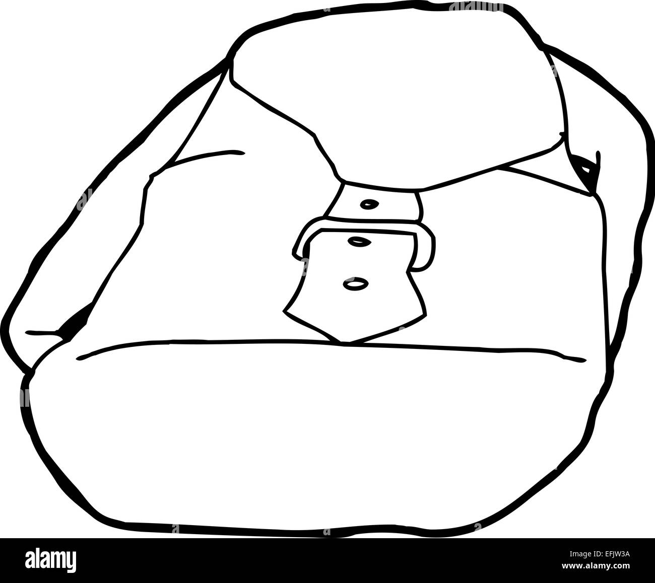 Cartoon backpack Black and White Stock Photos & Images - Alamy