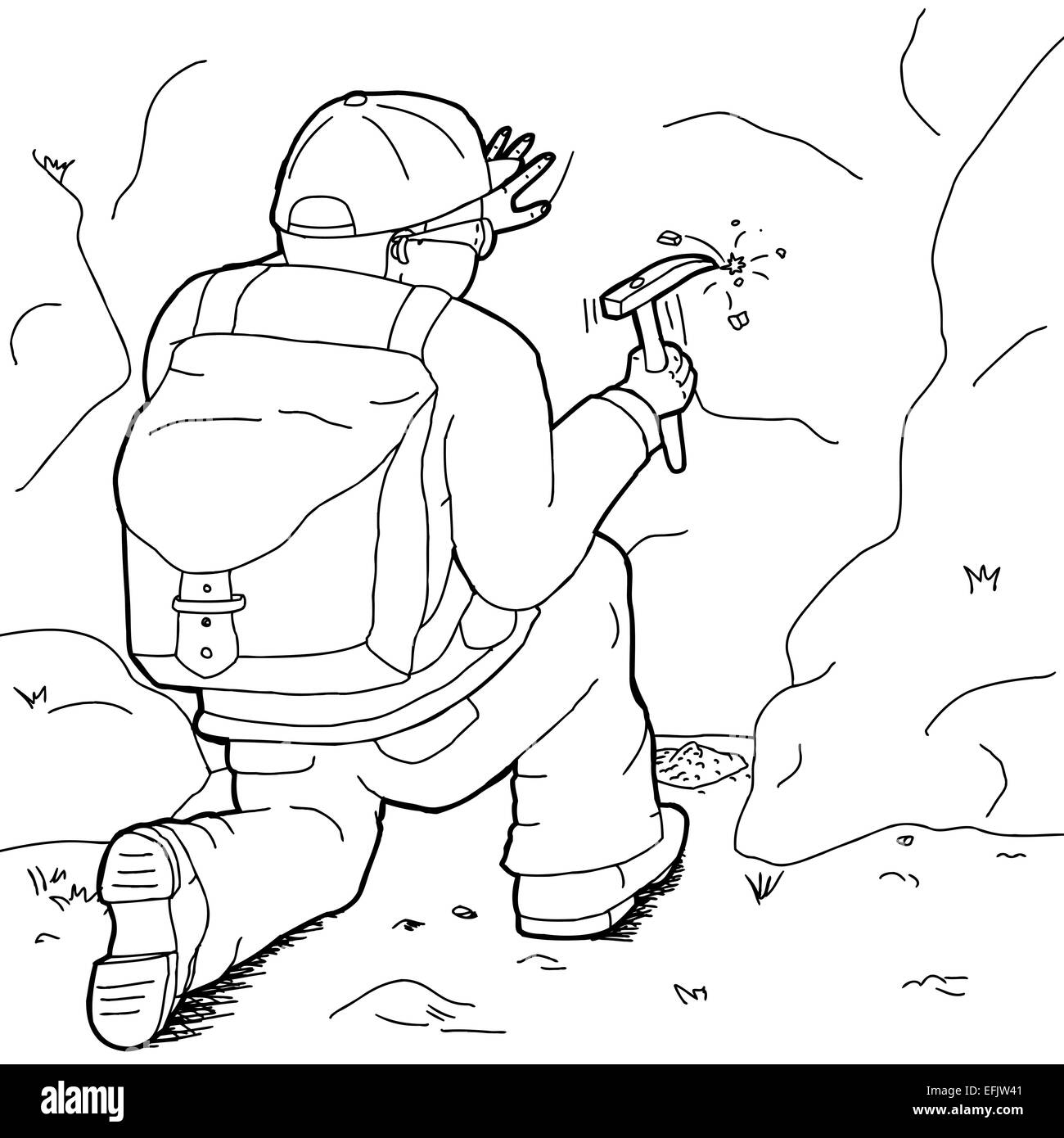 Geologist working Cut Out Stock Images & Pictures - Alamy