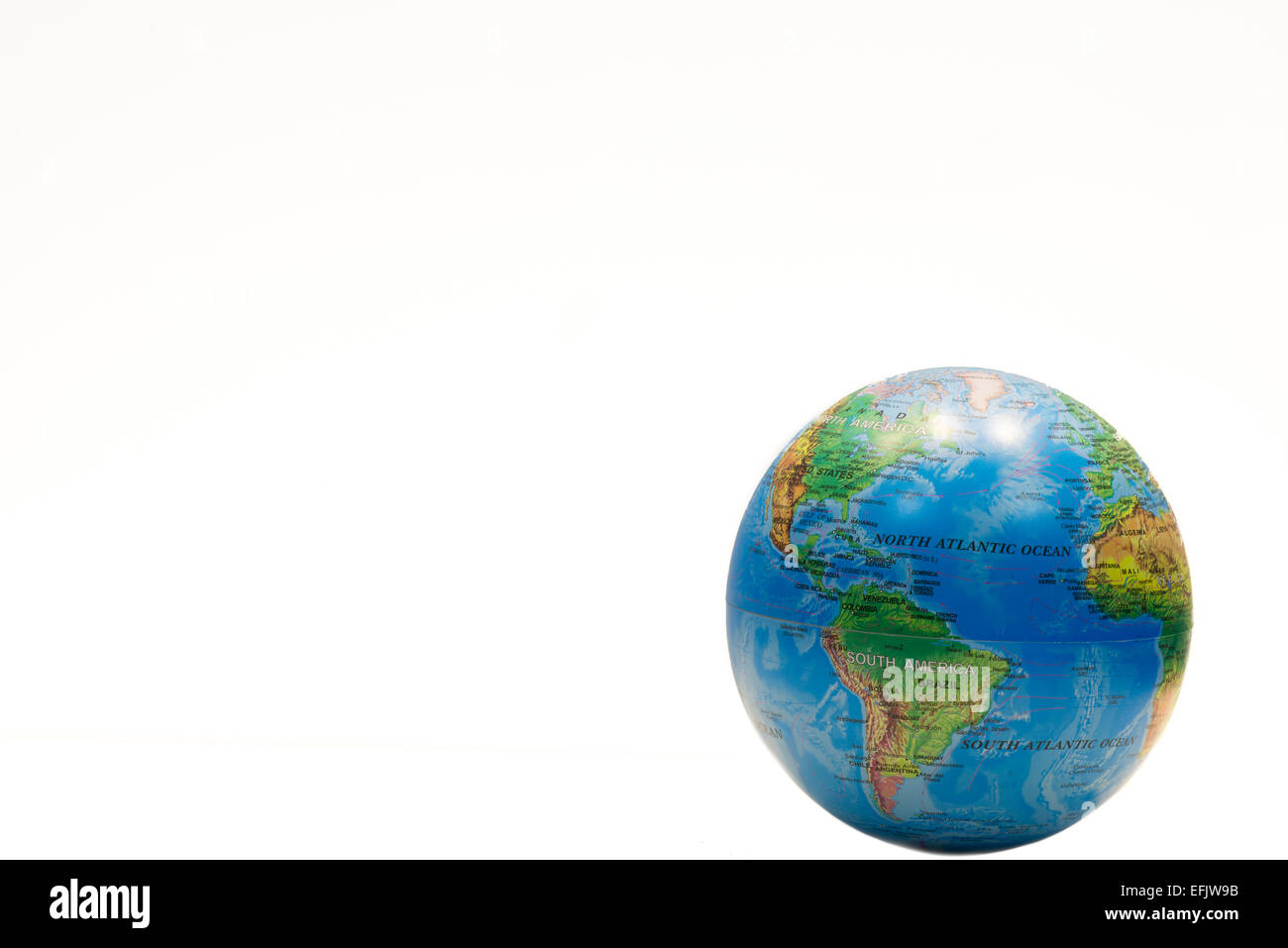 Globe isolated on white Stock Photo - Alamy