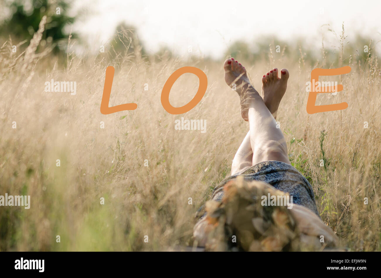 Young Woman Making Word LOVE Stock Photo Alamy young-woman-making-word-love-stock-photo-alamy