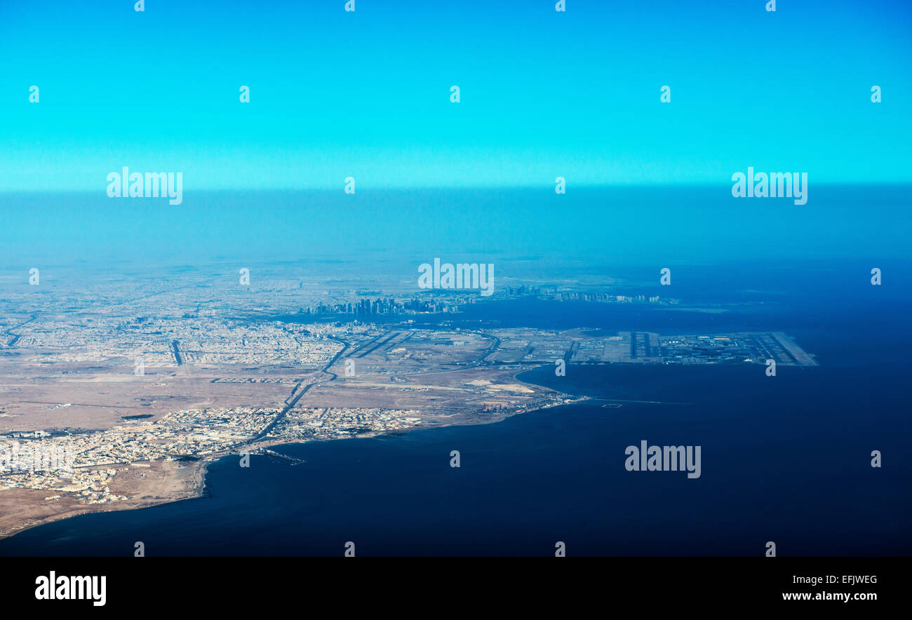 Aerial of doha hi-res stock photography and images - Alamy