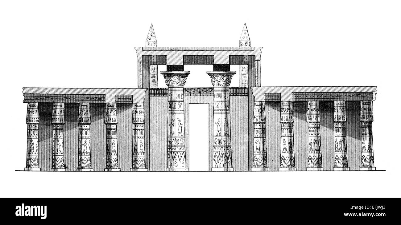 Ancient egypt architecture plan hi-res stock photography and images - Alamy
