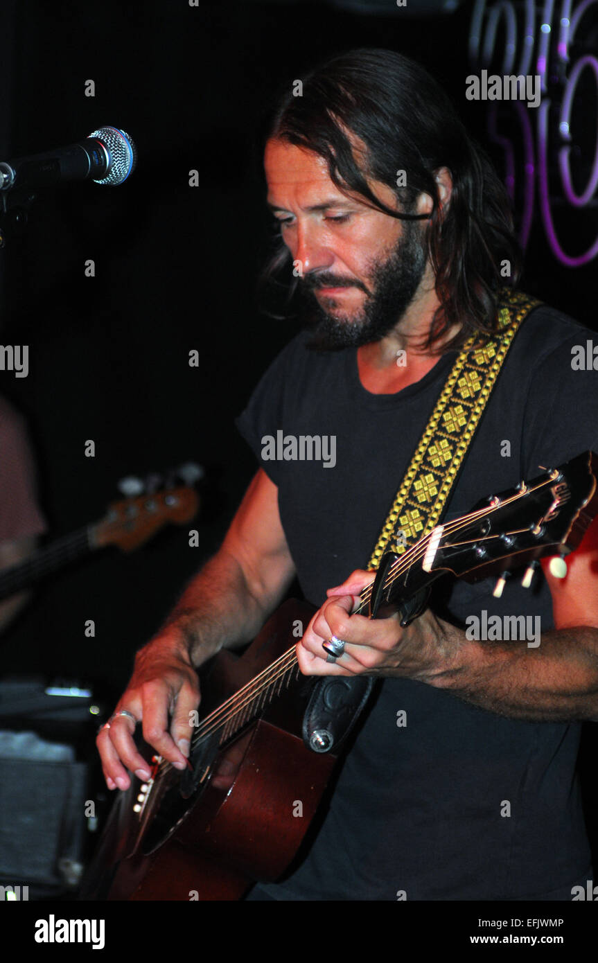 London,UK,11 August 2014 Grant Nichols,lead singer Feeder,performs for ...
