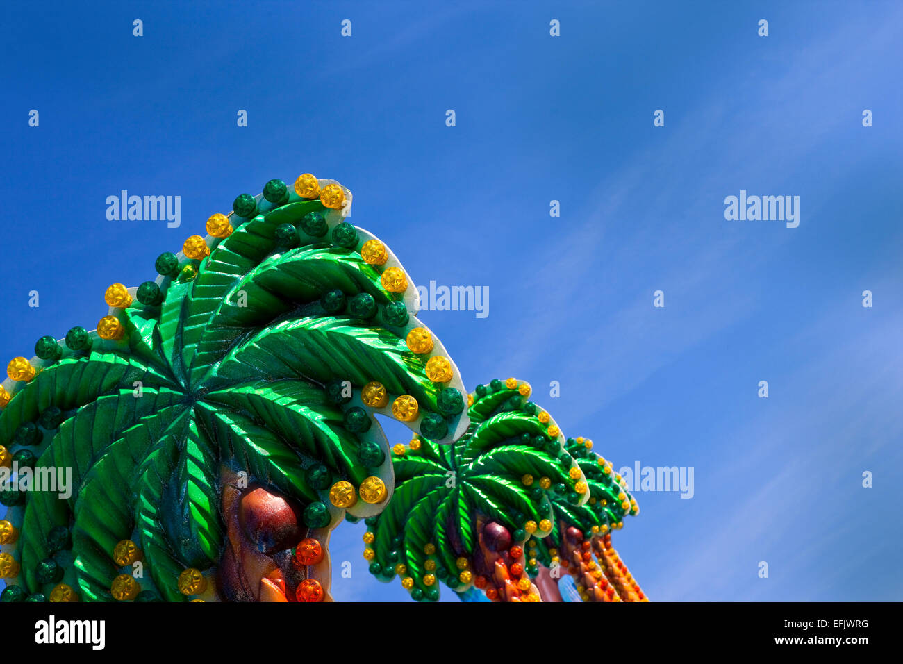 Plam trees in sky hi-res stock photography and images - Alamy