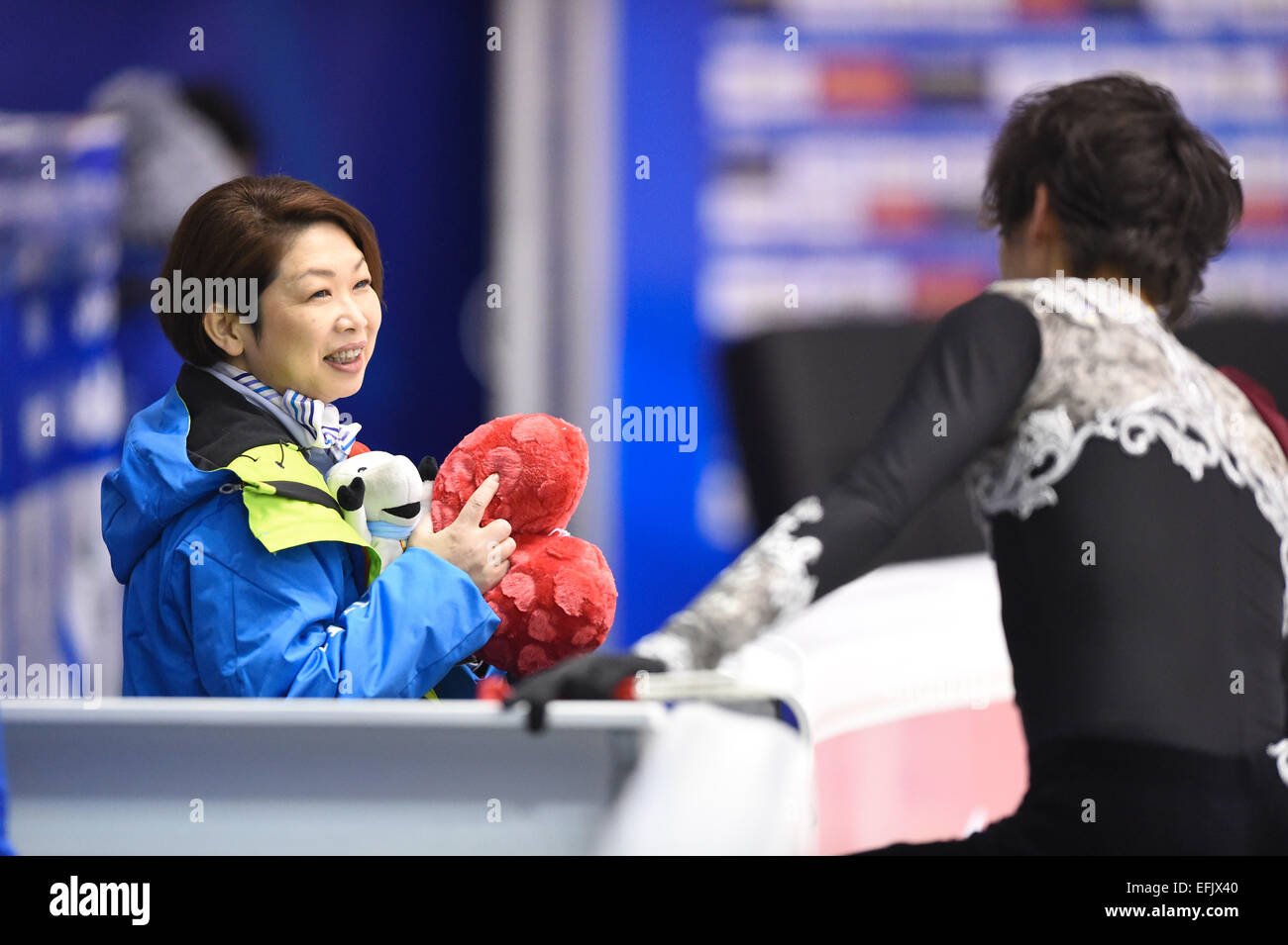 Universiade Igloo, Granada, Spain. 5th Feb, 2015. (L-R) Yoriko Naruse, Ryuju Hino (JPN ...
