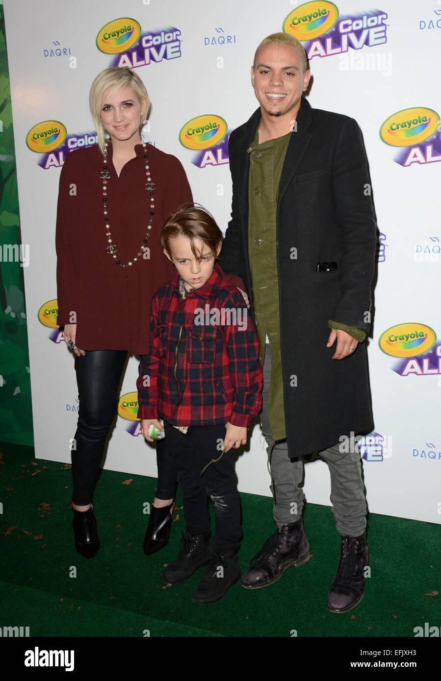 New York, NY, USA. 5th Feb, 2015. Ashlee Simpson, Bronx Mowgli Wentz ...