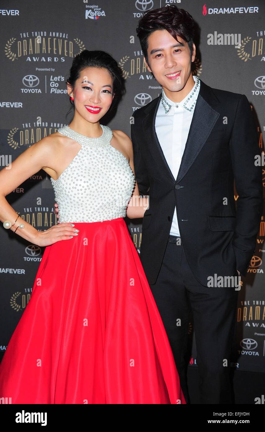 New York, NY, USA. 5th Feb, 2015. Arden Cho, George Hu at arrivals for ...