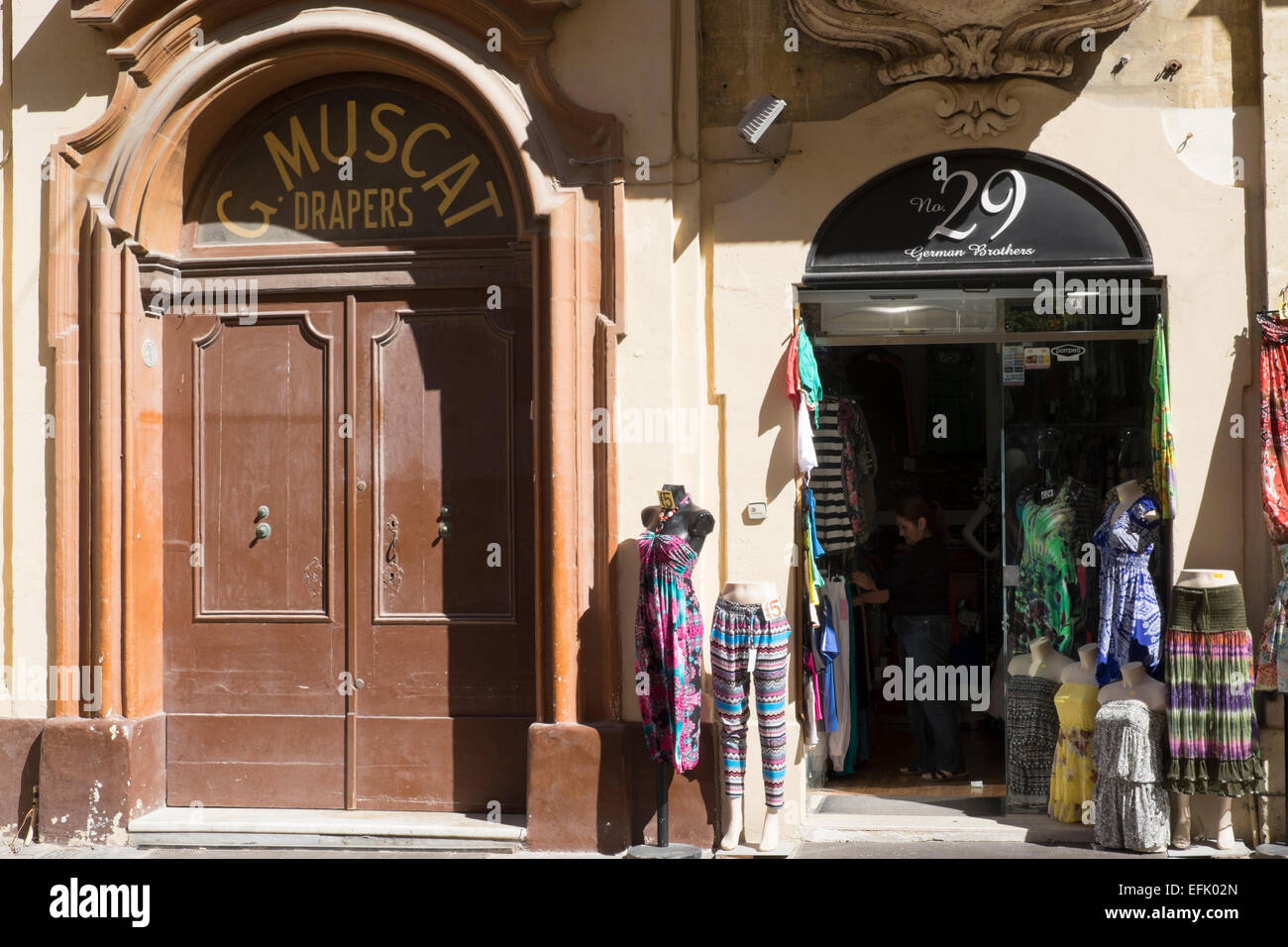 Views of Merchants Street in Valletta,Malta Stock Photo - Alamy