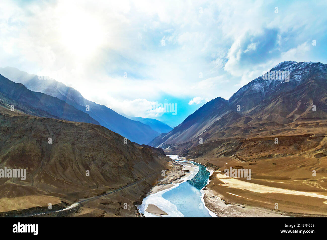 Zanskar mountain river in the Himalayas Stock Photo - Alamy