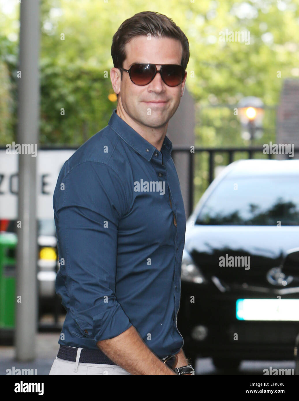 Gethin Jones outside ITV Studios Featuring: Gethin Jones Where: London ...