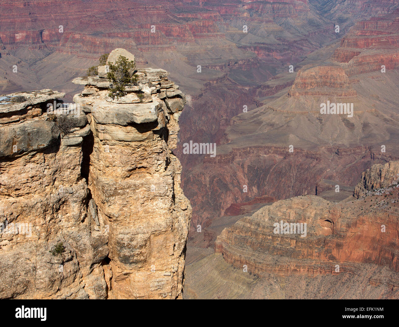 Grand Canyon, Arizona, lookout river gorge Stock Photo - Alamy