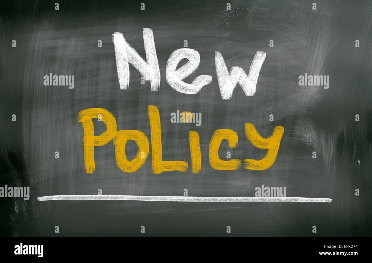 New Policy Concept Stock Photo - Alamy