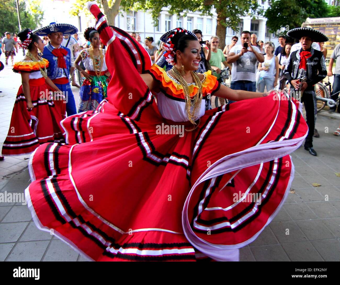 Participants from Mexico take part in the 23rd International Folklore ...