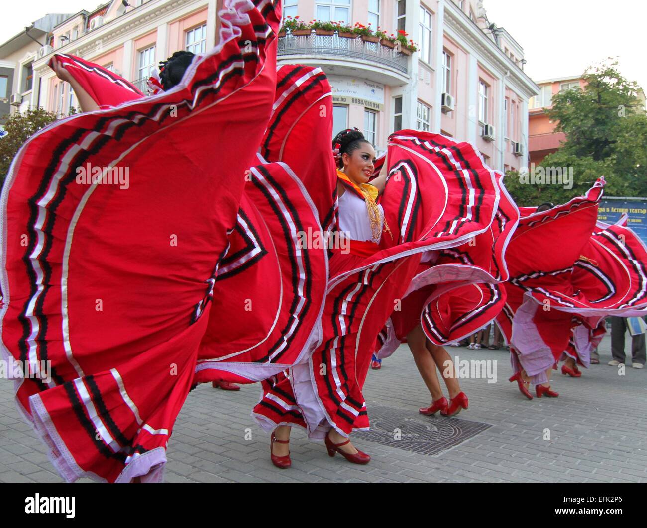 Participants from Mexico take part in the 23rd International Folklore ...