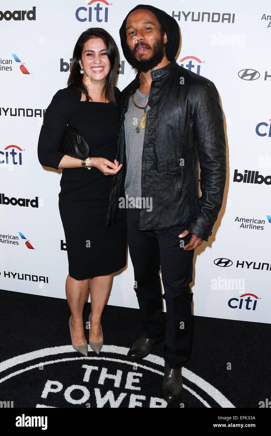 Beverly Hills, CA. 5th Feb, 2015. Orly Agai, Ziggy Marley at arrivals ...