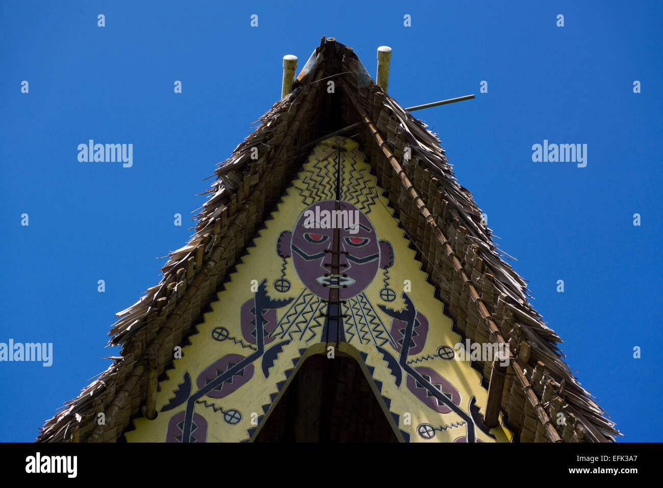 traditional Bai of Palau, the men's house, Babeldaob, Palau, Oceania ...