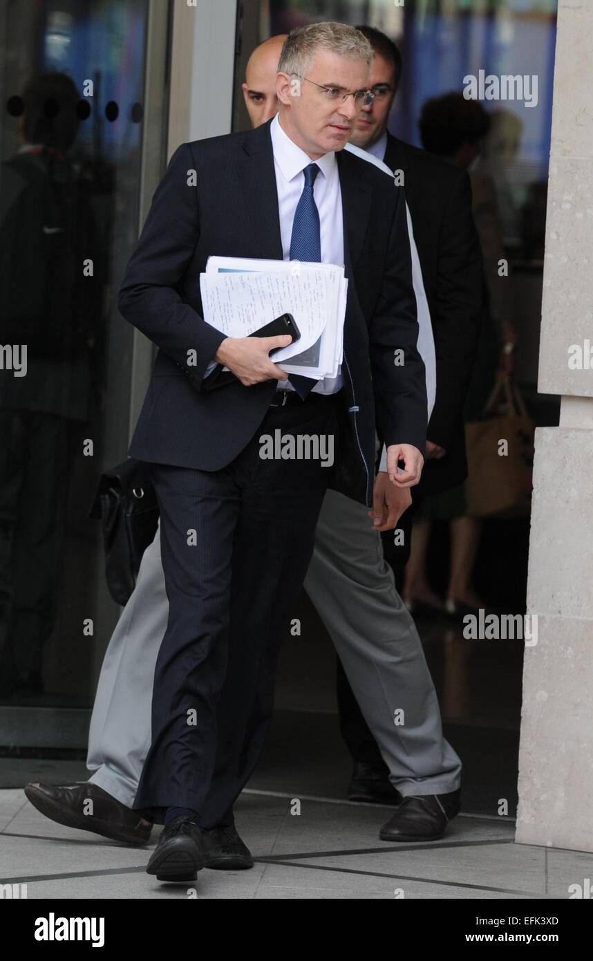 Ambassador of Israel Daniel Taub leaves the BBC Studios Featuring ...