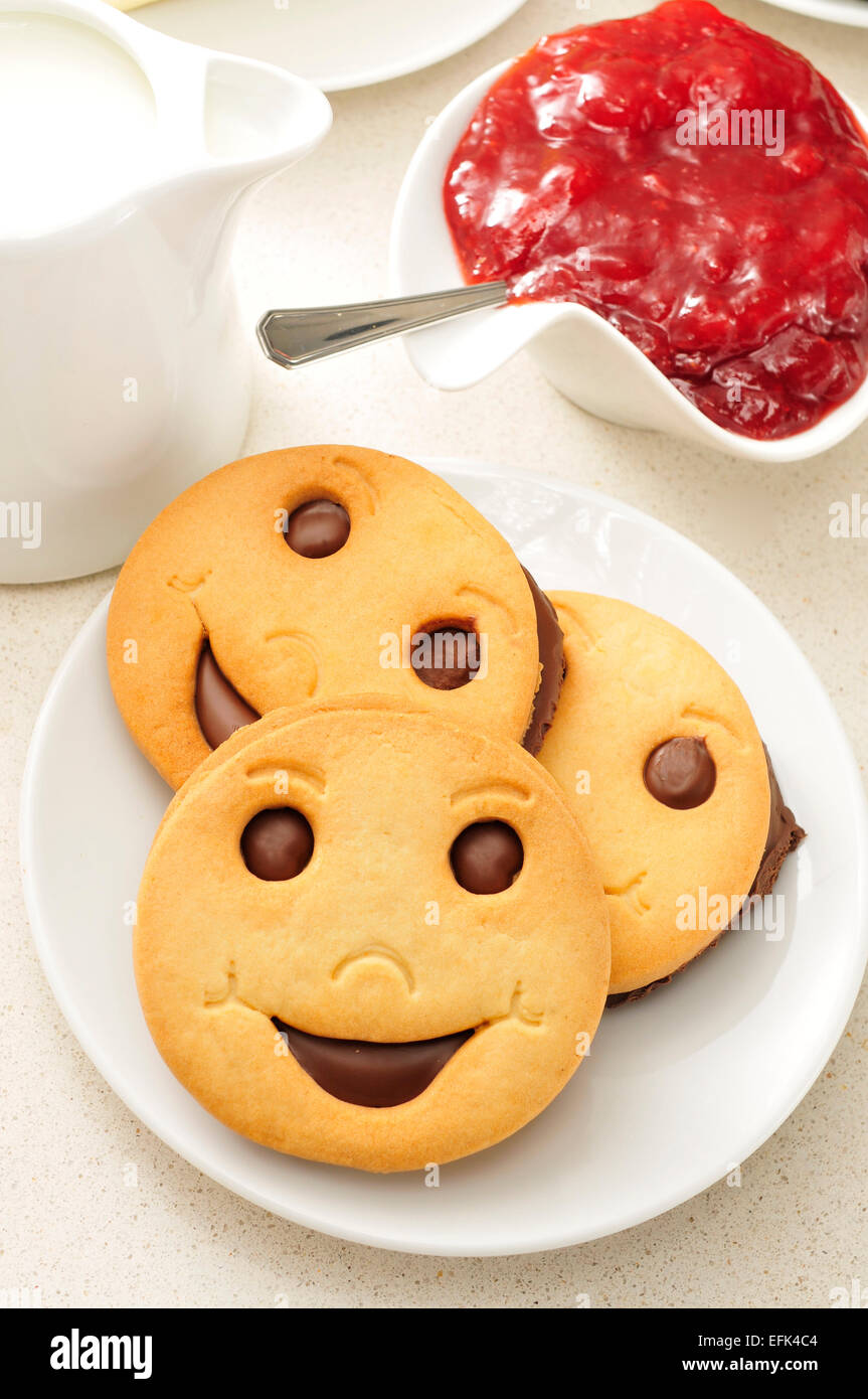 Smiley Biscuits Sweet Food High Resolution Stock Photography and Images ...