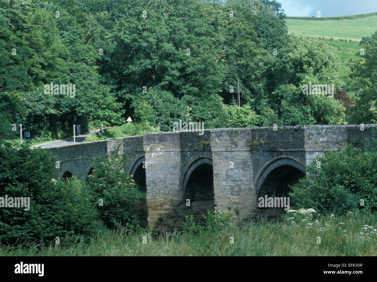 River Tamar Greystone Bridge near Launceston Cornwall UK Stock Photo ...