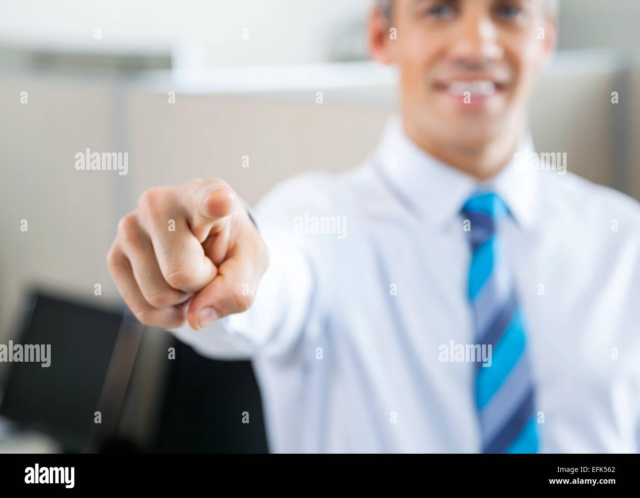 Manager Pointing At You Stock Photo - Alamy