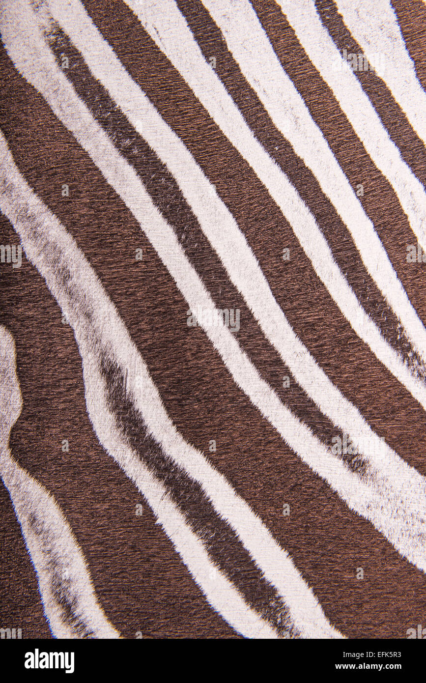 Brown striped zebra fur imitation, background Stock Photo - Alamy