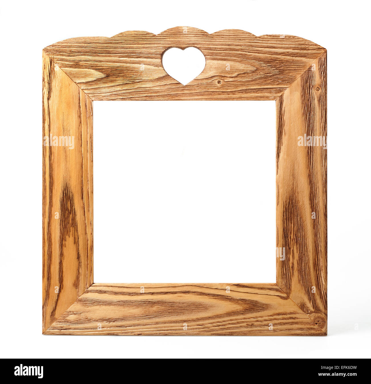 Rustic heart on wood Cut Out Stock Images & Pictures - Alamy