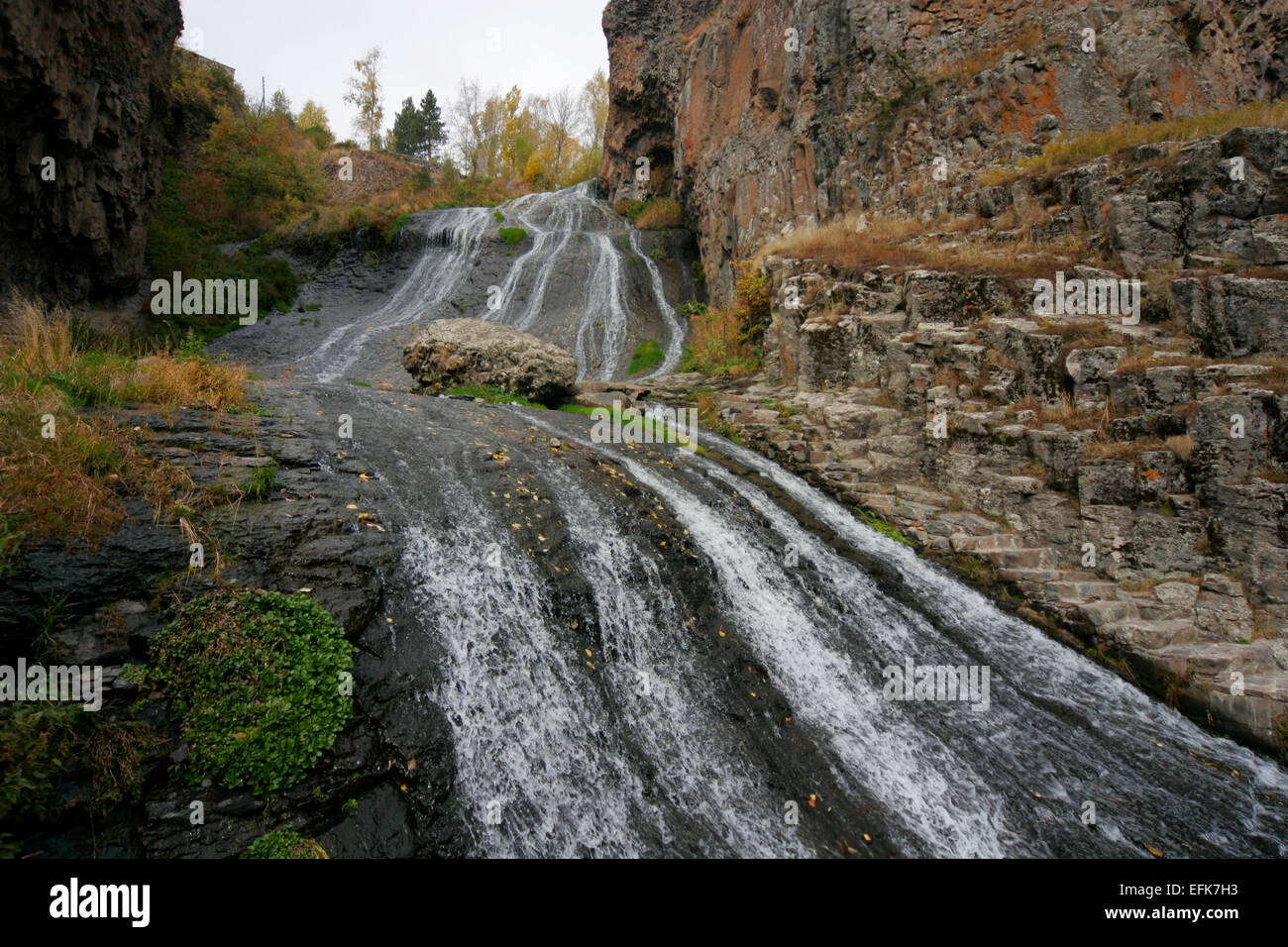 Waterfall in the resort town of Jermuk, Armenia Stock Photo - Alamy
