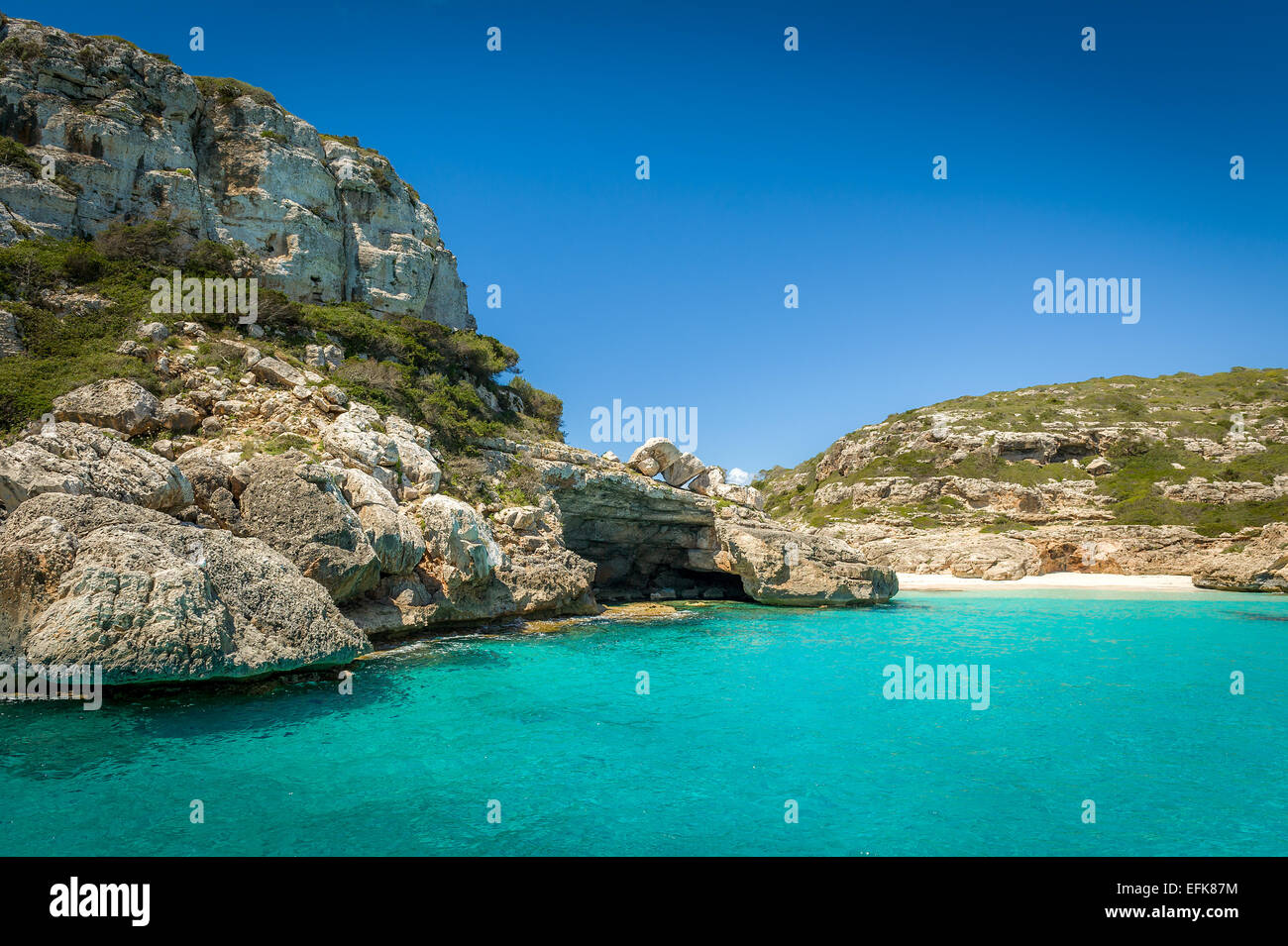 Ibiza wild bay Stock Photo - Alamy