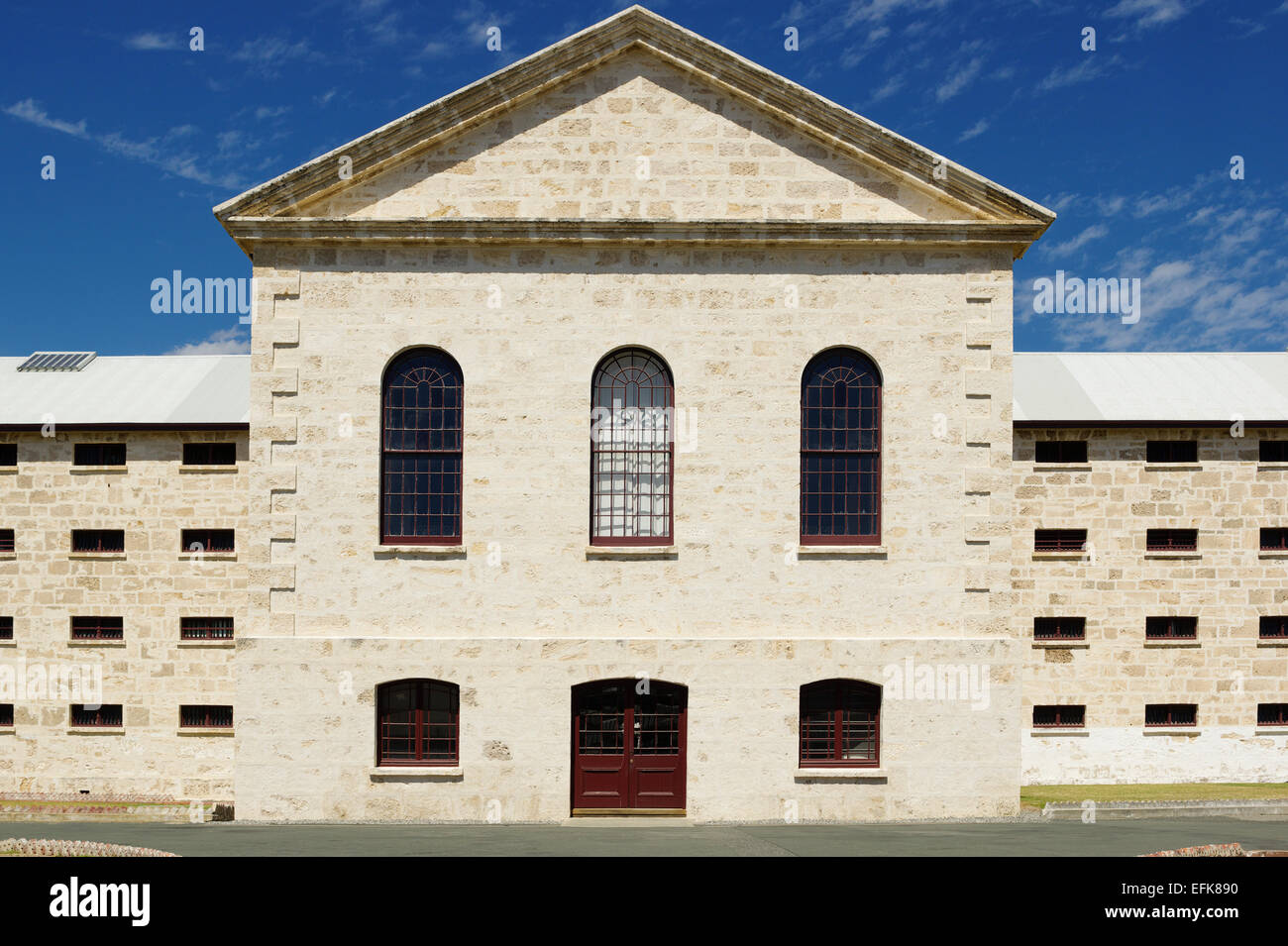 The main block at Fremantle Prison, Fremantle, Perth, Western Australia ...