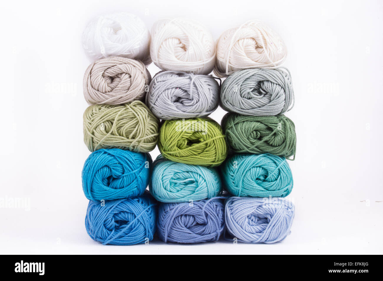 colorful yarn isolated on white background Stock Photo - Alamy