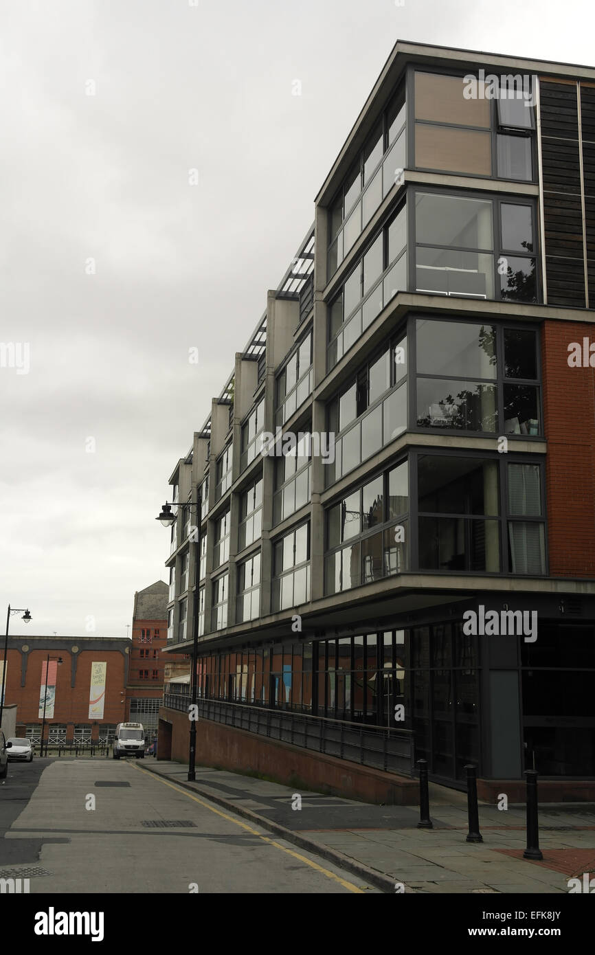 Building tall apartments apartment block standing rising right ...