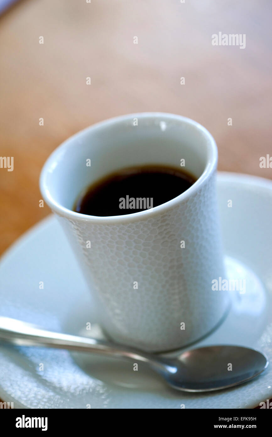 Cup of coffee on a table Stock Photo - Alamy