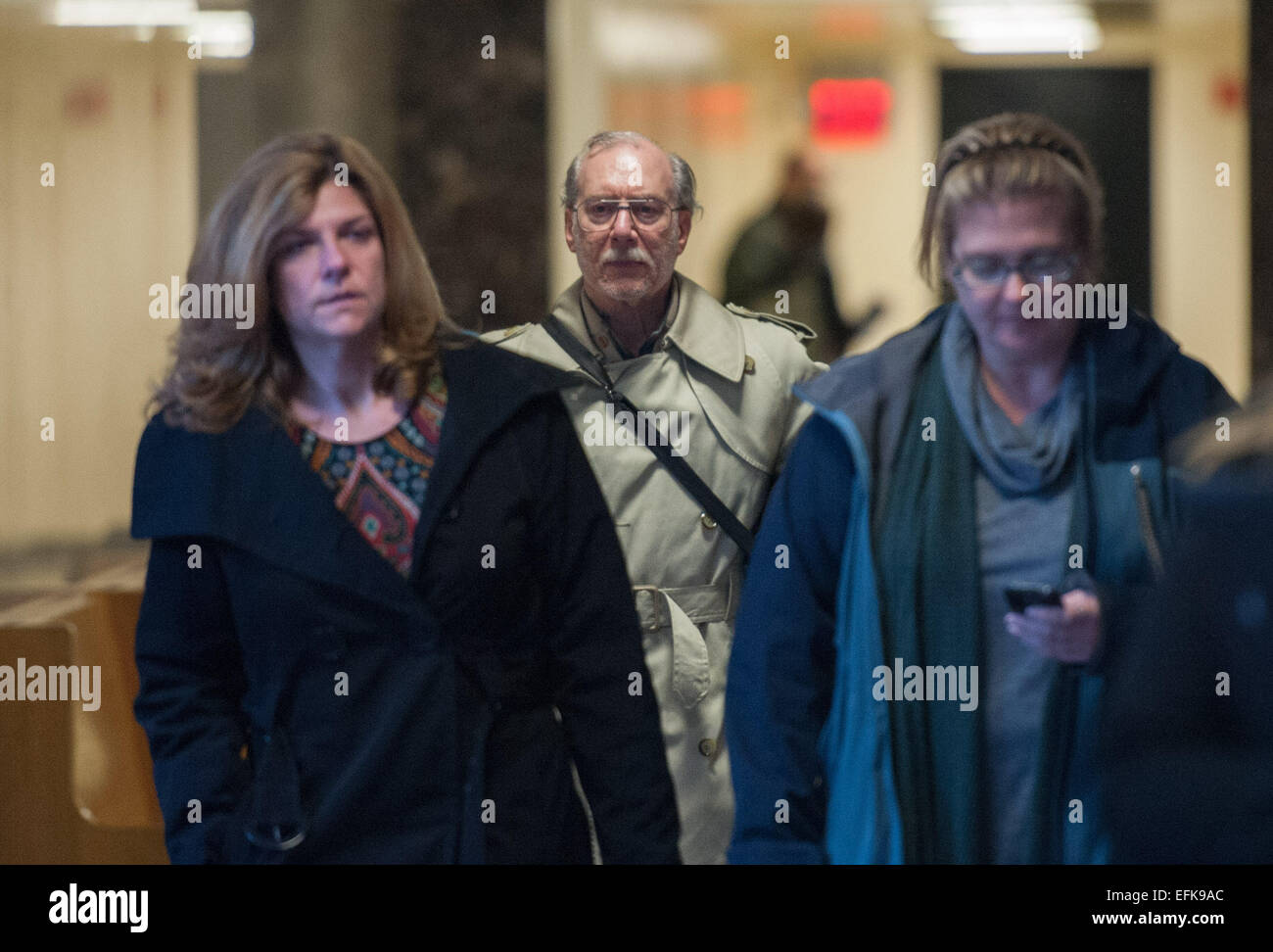 Manhattan, New York, USA. 5th Feb, 2015. STANLEY PATZ leaves the ...