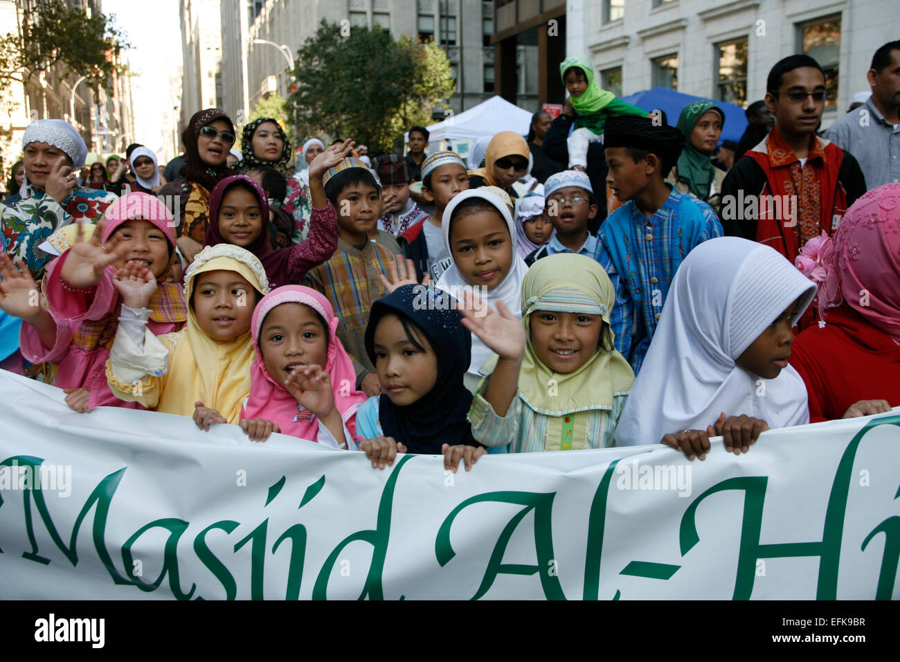 2008: American Muslim Day Parade and festival on Madison Avenue in New ...