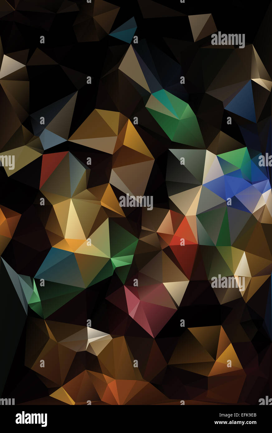 Abstract geometric polygon pattern with triangle parametric shape Stock ...