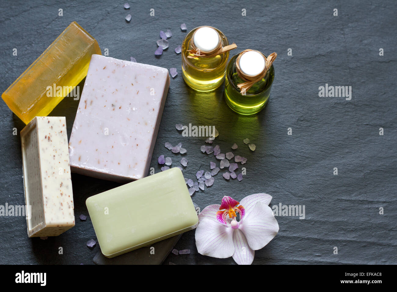Cosmetics for body care and spa abstract still life Stock Photo - Alamy