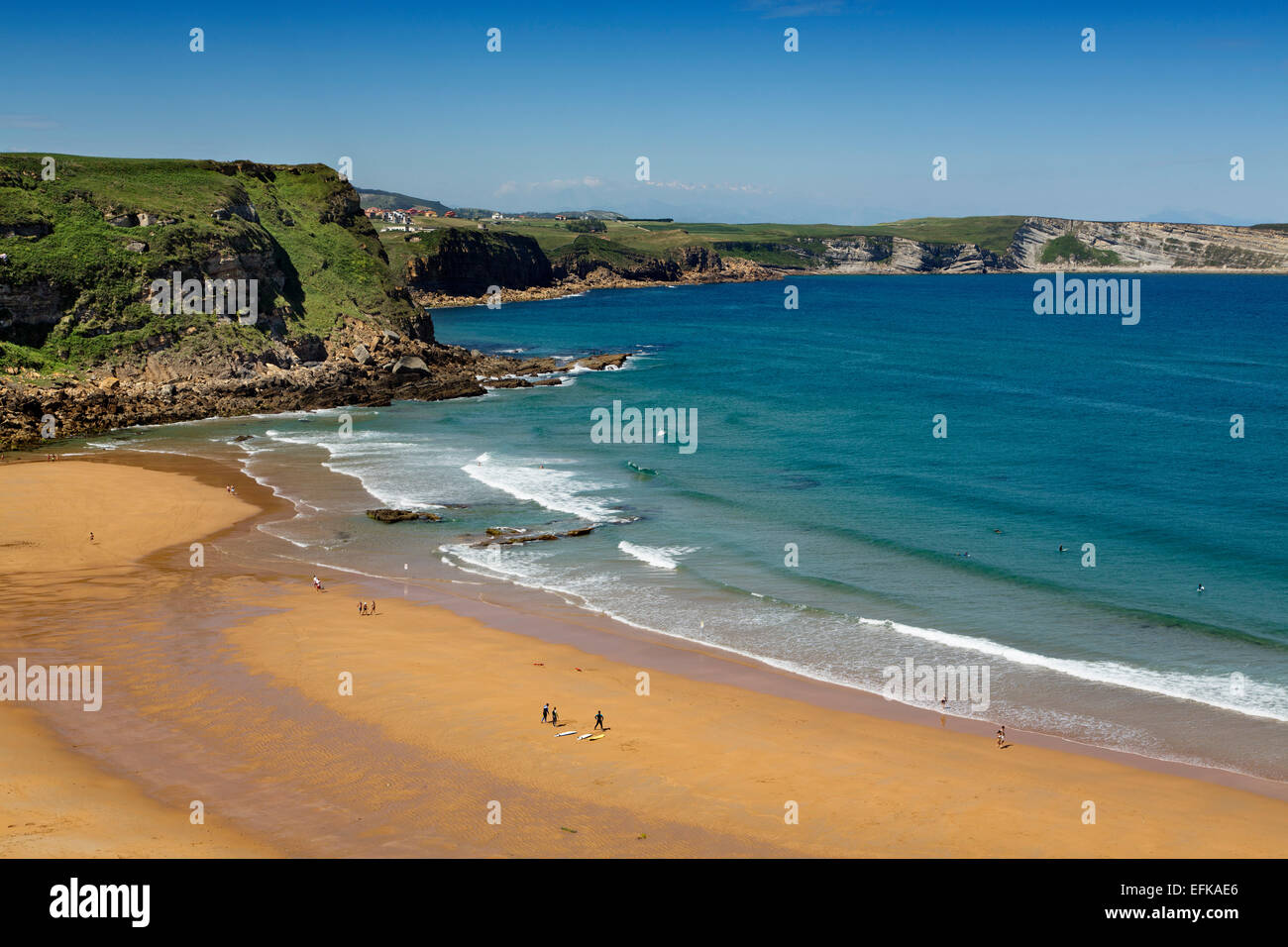 Los Locos beach Suances Cantabria Spain Stock Photo - Alamy