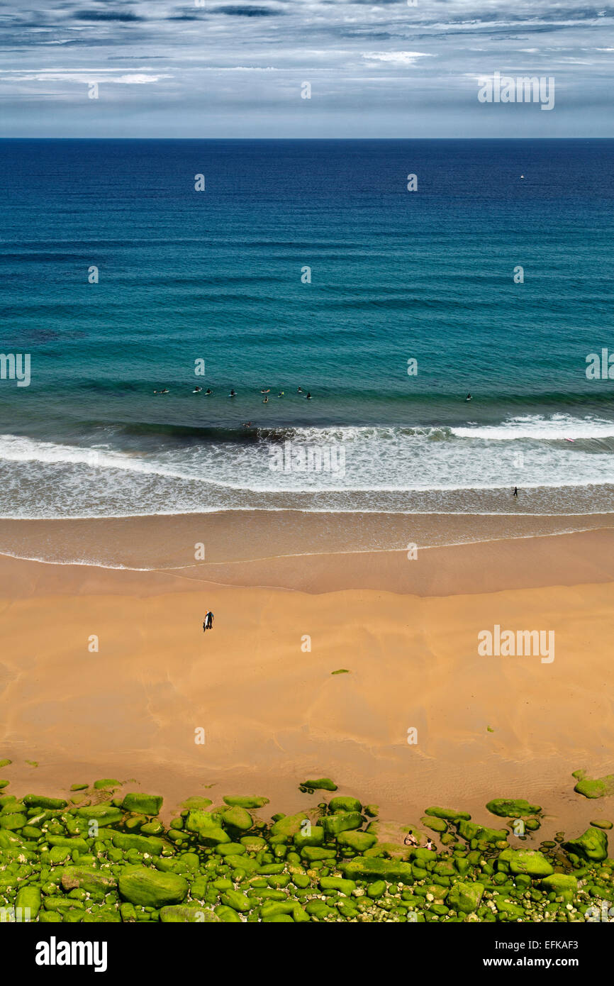 La Tablia beach Suances Cantabria Spain Stock Photo - Alamy