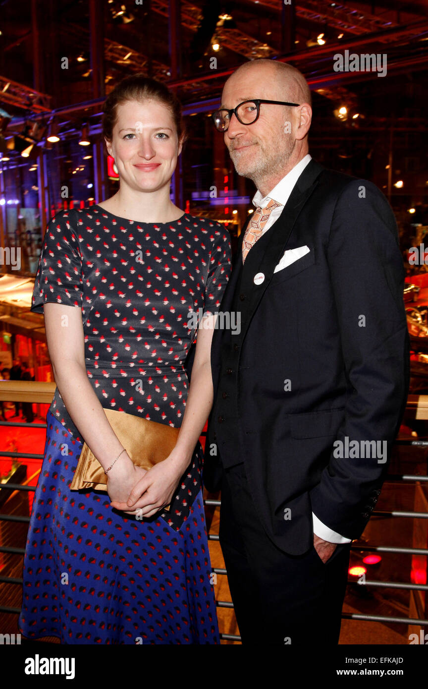 Peter Lohmeyer and daughter Lola Klamroth attending the Opnening Party at the 65th Berlin ...